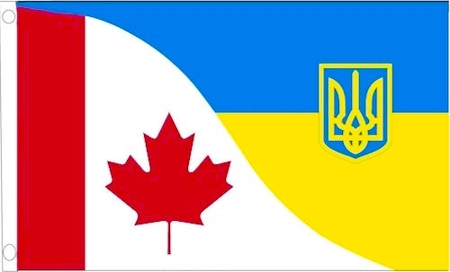 3'x5' Ukraine/ Canada friendship Flag – ukreations.ca