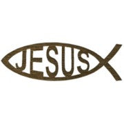 Adhesive Jesus Fish Faith Symbol Gold – ukreations.ca